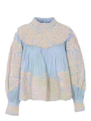 Sea Alexandra Embroidered Shirt - Blue