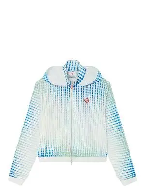 Casablanca Hooded Dotted Jacket - White