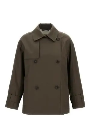 Max Mara Zeno Short Trench Coat - Brown