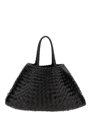 Dragon Diffusion Small Santa Croce Handwoven Basket - Black