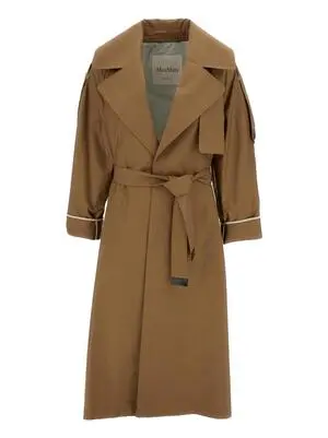 Max Mara Twill Trench Coat - Beige