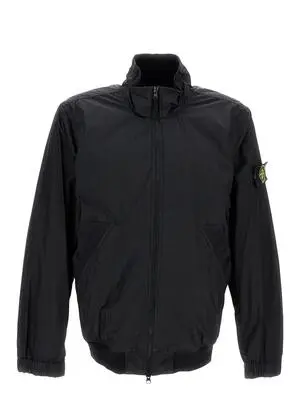 Stone Island Lightweight Bomber Jacket - Black