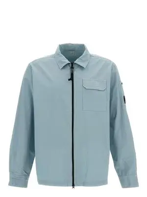 C.P. COMPANY Gabardine Overshirt - Sky Blue