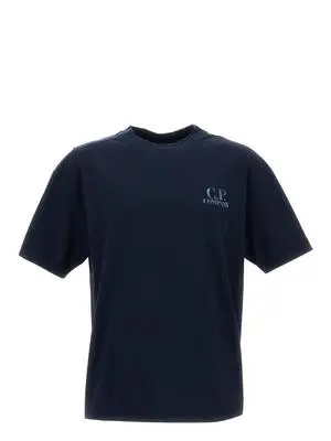 C.P. COMPANY Comfort Logo T-shirt - Blue