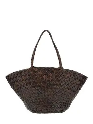 Dragon Diffusion Egola Leather Basket Bag - Brown