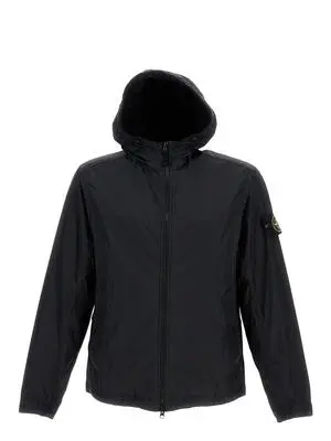 Stone Island Hooded Jacket - Black