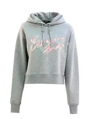 Balmain Logo-embroidered Hoodie - Grey