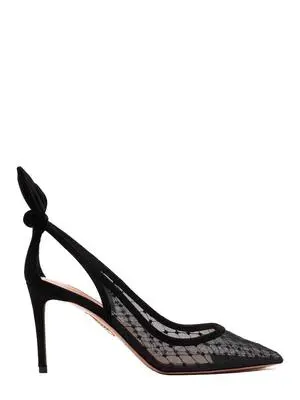 AQUAZZURA Pumps With Bow Detailing - Black