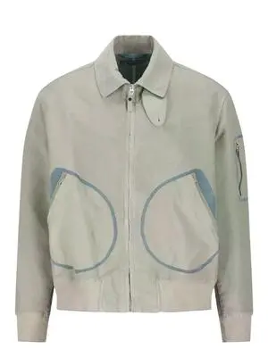 MASSIMO OSTI STUDIO Polo Collar Bomber Jacket - Neutrals