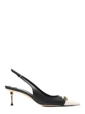 Elisabetta Franchi Two-tone Buckle Pumps - Black