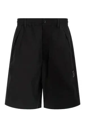 C.P. COMPANY Logo Elasticated Bermuda Shorts - Black