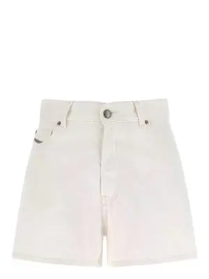 DIESEL De-helios Denim Shorts - White