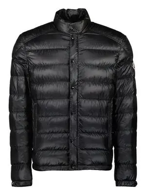 Moncler Long-sleeved Zip-up Padded Jacket - Black