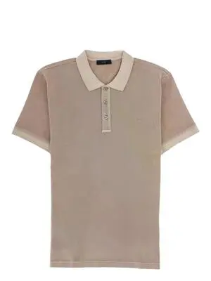 FAY Short-sleeve Polo Shirt - Grey