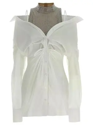 Giuseppe Di Morabito Button Mini Dress - White