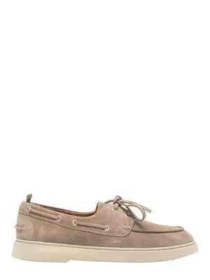 Officine Creative Bones Lace-up Boat Shoes - Neutrals