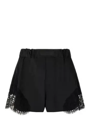 Versace Lace-insert Shorts - Black