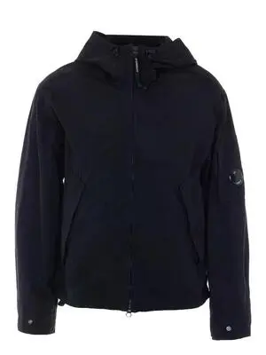 C.P. COMPANY Cotton Hooded Jacket - Black