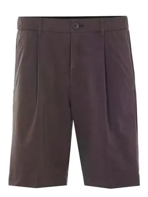 Herno Elasticated Lateral Pockets Shorts - Brown