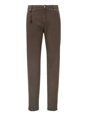 Marco Pescarolo Solid Trousers - Brown