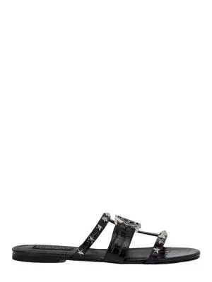 Philipp Plein Cocco Stars Sandals - Black