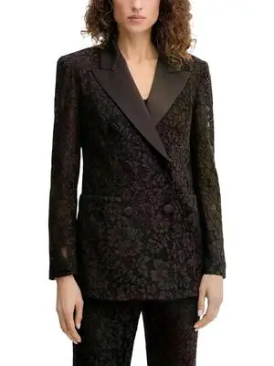 Luisa Spagnoli Salvo Lace Blazer - Brown
