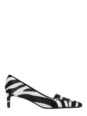 Khaite Celia Zebra-print Pumps - White