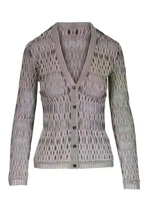 Missoni Textured V-neck Cardigan - Grey
