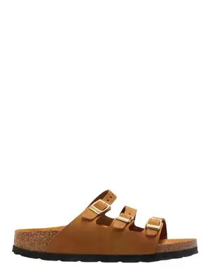 BIRKENSTOCK Florida Fresh Suede Sandals - Brown