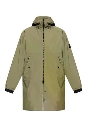 Stone Island Hooded Patch Jacket - Green
