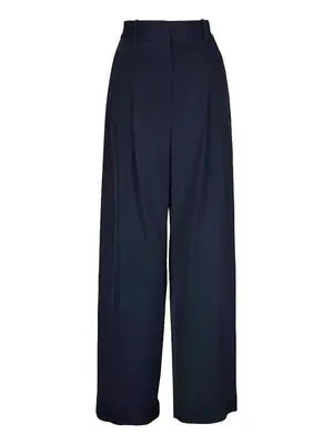 TWP Sulli Stripe Wide-leg Trousers - Blue