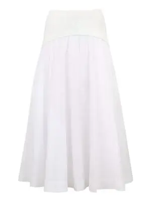 Simkhai Ovie Midi Skirt - White