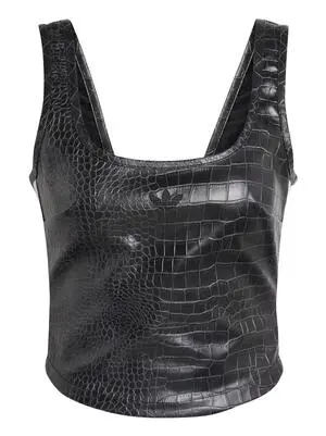 Adidas Crocodile Effect Corset - Black