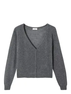 American Vintage V-neck Cardigan - Grey