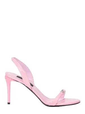 Philipp Plein Croc-print High-heel Sandals - Pink