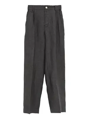 Jacquemus Pinstripe Pleated Trousers - Grey