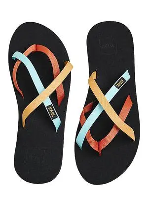 Teva Olowahu Cross-Strap Sandals Turquoise