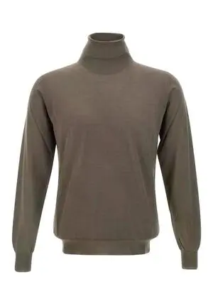FILIPPO DE LAURENTIIS Slim-fit Turtleneck Sweater - Brown