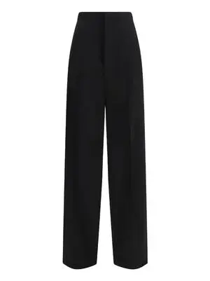 Balenciaga High-waisted Trousers - Black