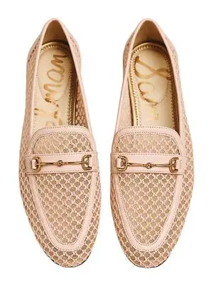 Sam Edelman Lorae Mesh Horsebit Loafers - Ballet Pink