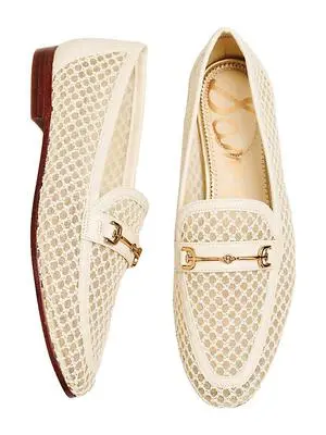 Sam Edelman Lorae Mesh Horsebit Loafers - Modern Ivory