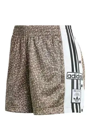 Adidas Aop Striped Shorts - Brown