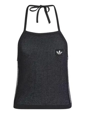Adidas Originals Crochet Halter Top - Black