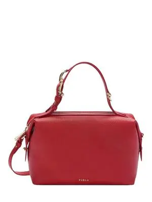 Furla Boston Leather Tote - Red