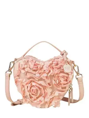 TWINSET Floral Appliqué Shoulder Bag