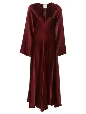 FORTE_FORTE Silk Shift Dress - Red