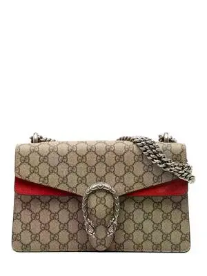 Gucci Gg Supreme Dionysus Shoulder Bag - Brown