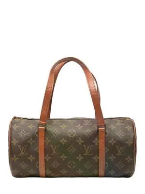 LOUIS VUITTON 1987 Monogram Papillon 30 Handbag - Brown