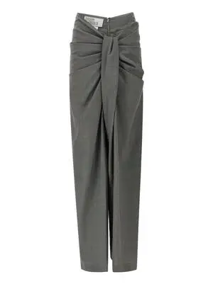 Giuseppe Di Morabito Draped Asymmetric Trousers - Grey