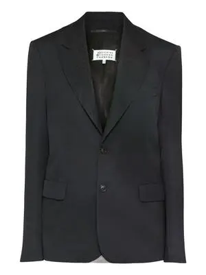 MAISON MARGIELA Button Wool Blazer - Black